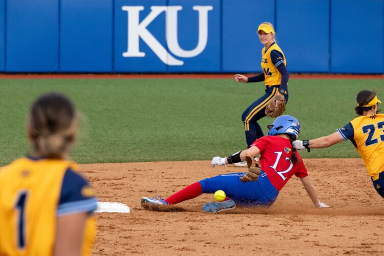 KU softball takes care of business in midweek run-rule win over Kansas ...